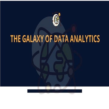 The galaxy of data analysis - School of ai Port Harcourt meetup | PDF