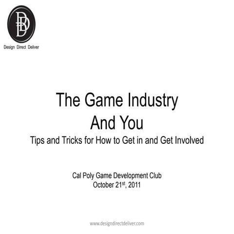 Introduction to Game Development | PPTX