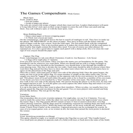 The games compendium (2) | DOC