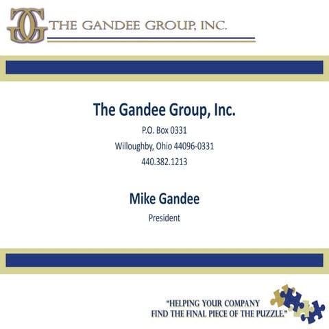 The gandee group | PPTX