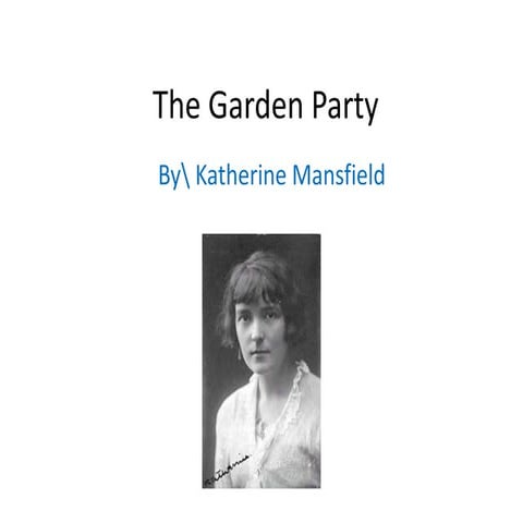 The garden party | PPTX