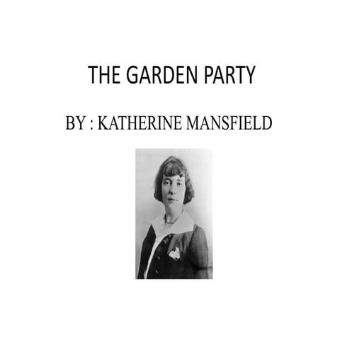 The garden party | PPTX
