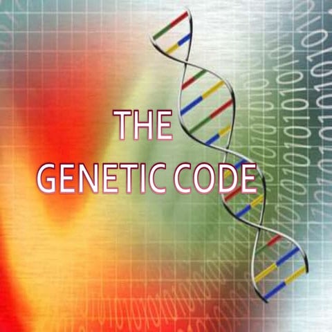 The genetic code | PPTX | Programming Languages | Computing