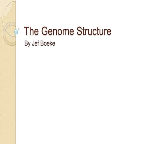 The genome structure | PPT