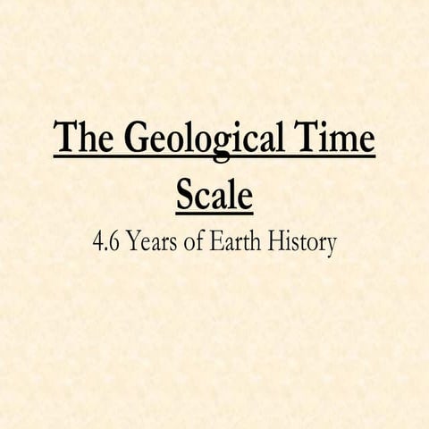 The geological time scale | PPT