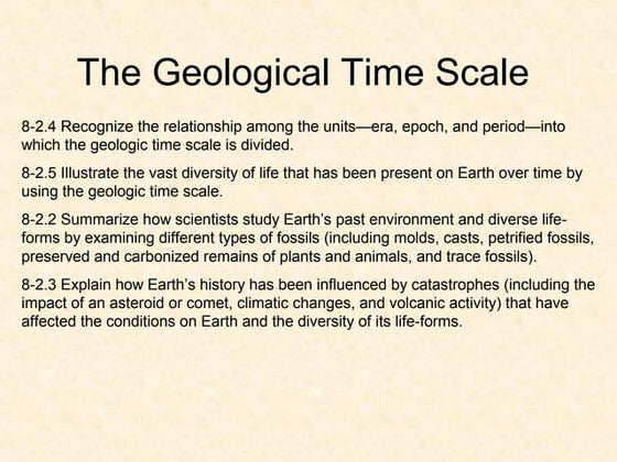 The geological time scale | PPT