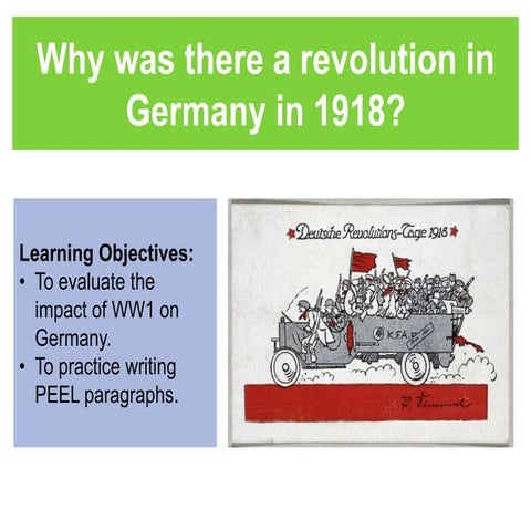 The German Revolution 1918 | PPTX