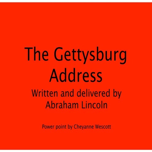 The gettysburg address 2 | PDF