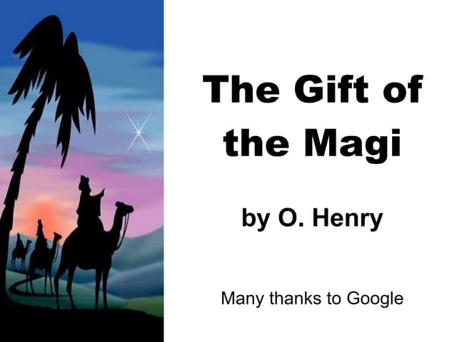 A plot analysis of the gift of the magi | PDF