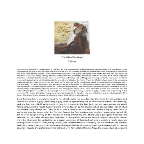 The gift of the magi | PDF