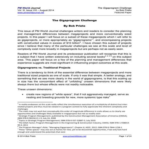 Theory of Management of Large Complex Projects - Chapter 3 | PDF