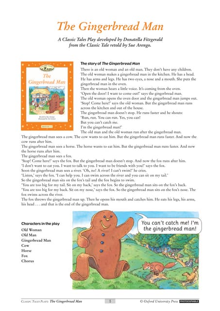 Gingerbread man story | PPT
