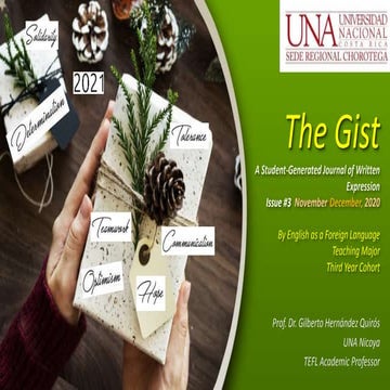 The Gist Nov Dec Issue Ppt