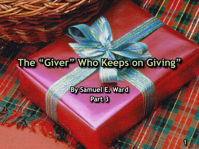 2 corinthians 9 7 god loves a cheerful giver power point church sermon ...