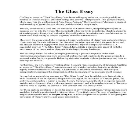The Glass Essay.pdf
