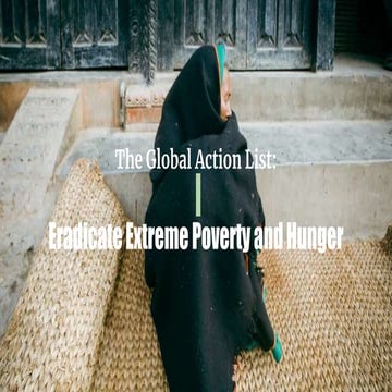 Eradicate extreme poverty and hunger | PPTX