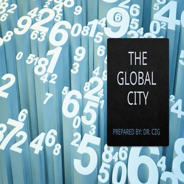 The Global City in the Contemporary World | PPTX