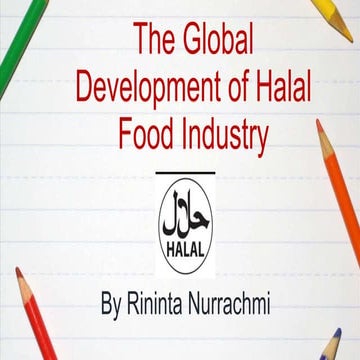 The global development of halal food industry | PPTX