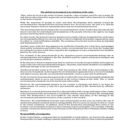 The global environment is in violation of the rules | DOCX