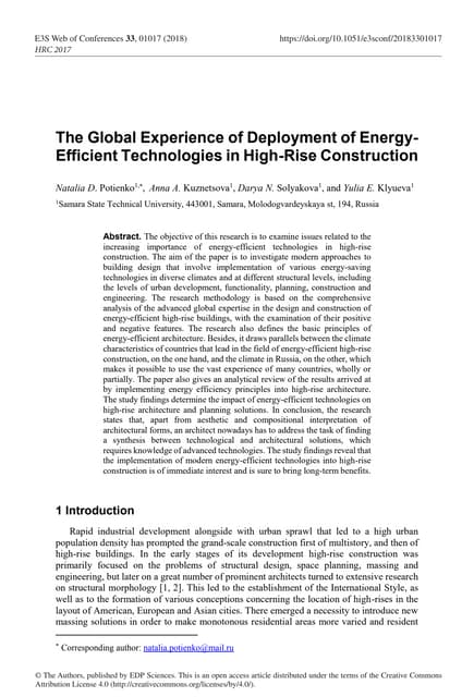 Designing the tropical skyscraper | PDF