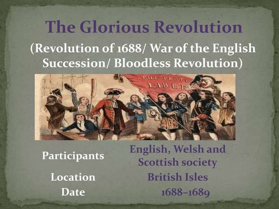 Constitutionalism England 1688 | PPT