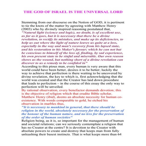 The universal God | PDF