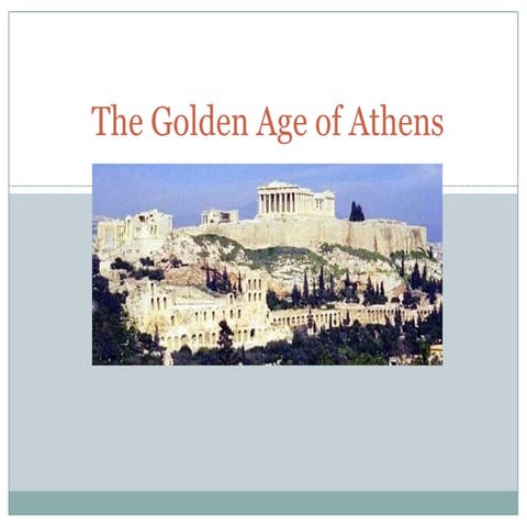 The golden age of athens | PPTX