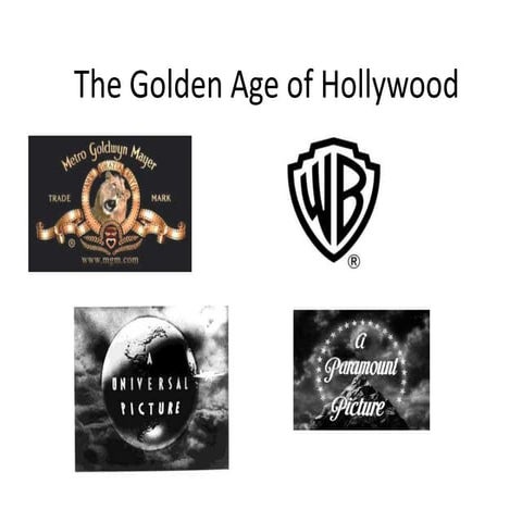 The Golden Age Of Hollywood | PPTX