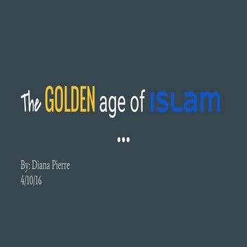 The islamic golden age | PPTX