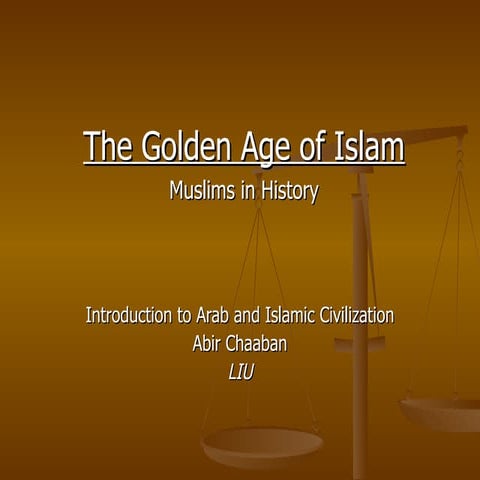The golden age of islam2 | PPT