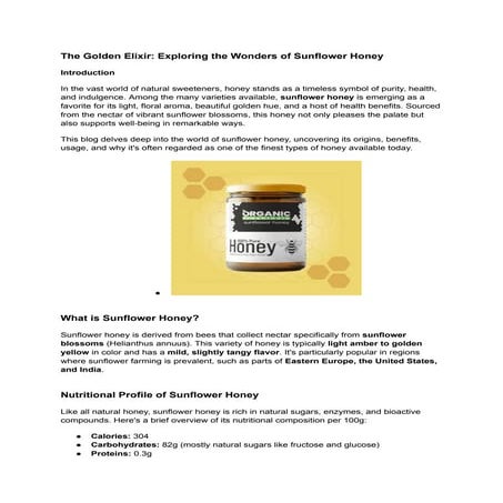 The Golden Elixir_ Exploring the Wonders of Sunflower Honey (1).pdf