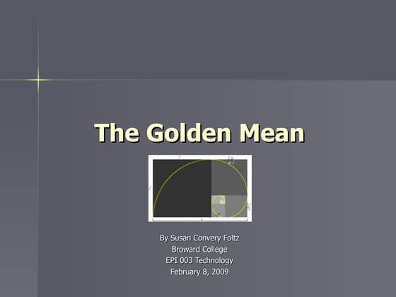 Golden Section | PPT