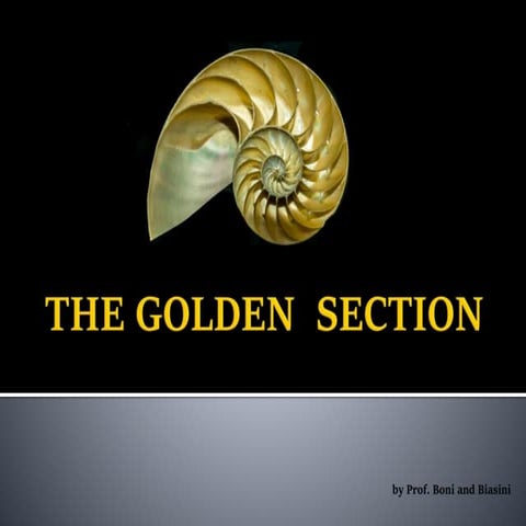 The golden section | PPTX