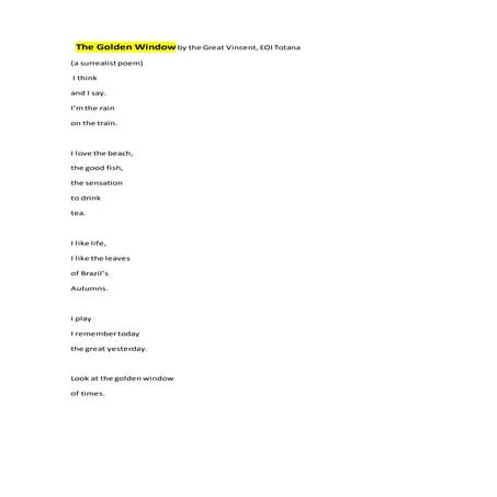 The golden window | DOCX