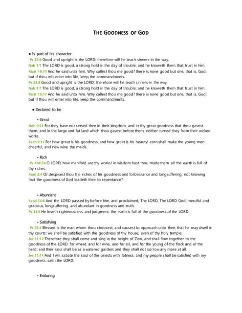 The Goodness of God | PPT