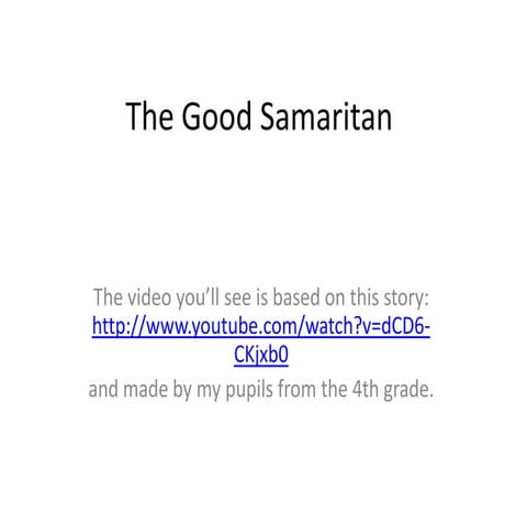 The good samaritan | PPTX