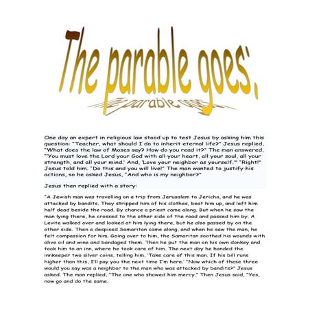 The good samaritan2 | PDF