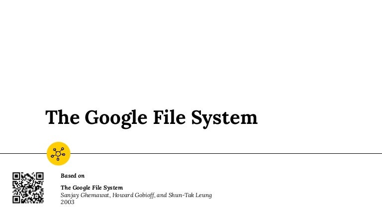 The Google file system