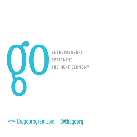 The GO Program: Design-driven Entrepreneurship program | PDF