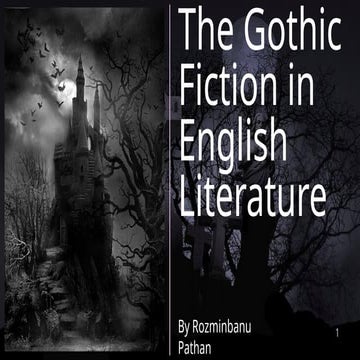 The Gothic Fiction in English Literature | PPTX