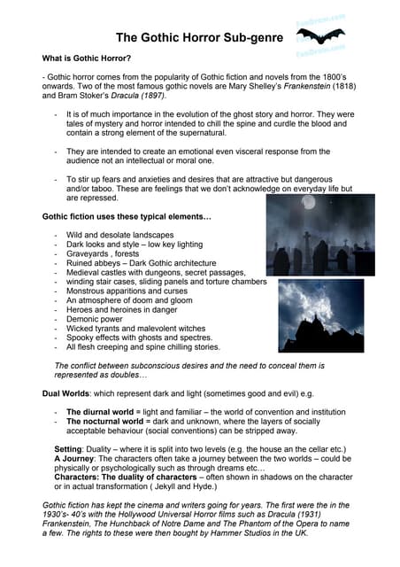 Gothic fiction | PPT