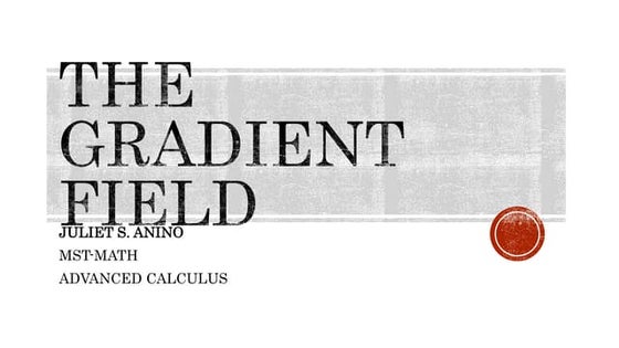 Gradient Divergence And Curl Of Function Ppt 6251