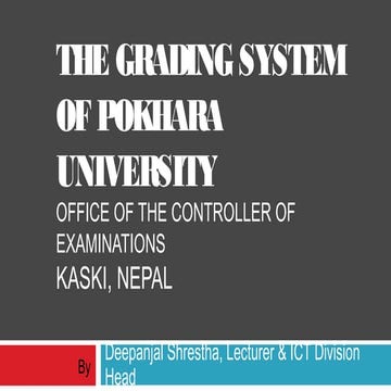 The grading system f | PPT | Undergraduate Education | College Education