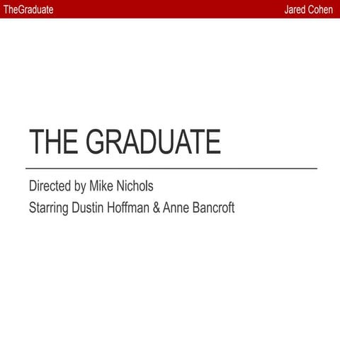 The Graduate | PPTX