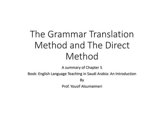Grammar Translation Principles.pptxcascc | PPT
