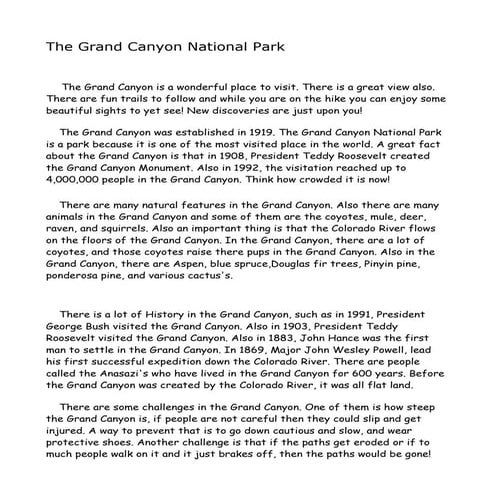 The grand canyon | PPTX