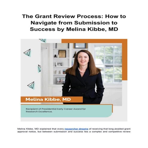 The Grant Review Process_ How to Navigate from Submission to Success by ...