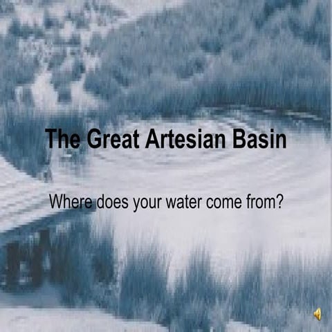 The Great Artesian Basin | PPT