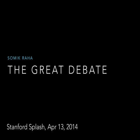 The Great Debate | PDF | Hinduism | Religion & Spirituality