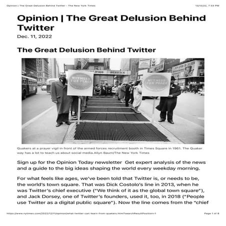 The Great Delusion Behind Twitter | PDF